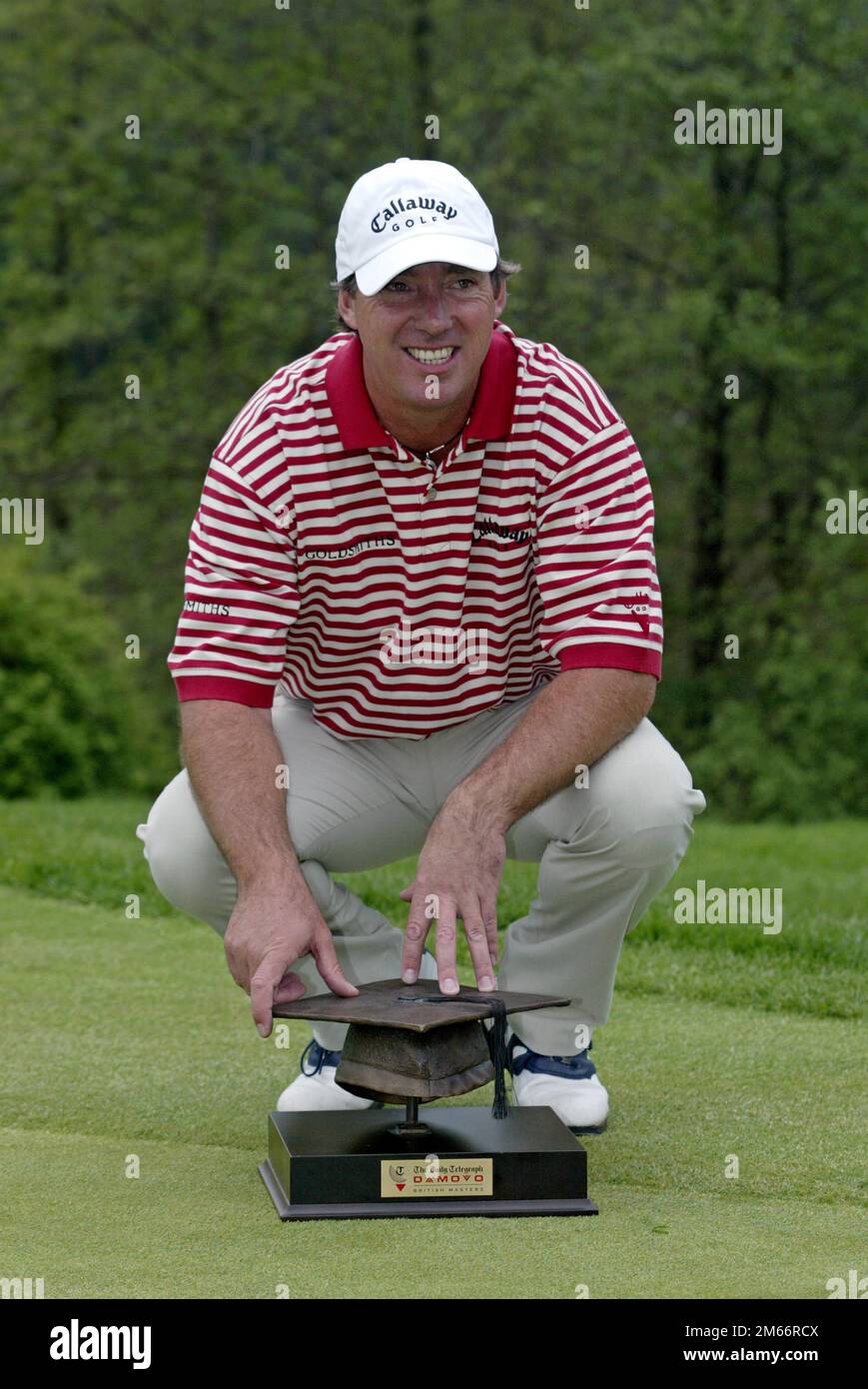 9 May 2004: English golfer BARRY LANE with the trophy after the final ...