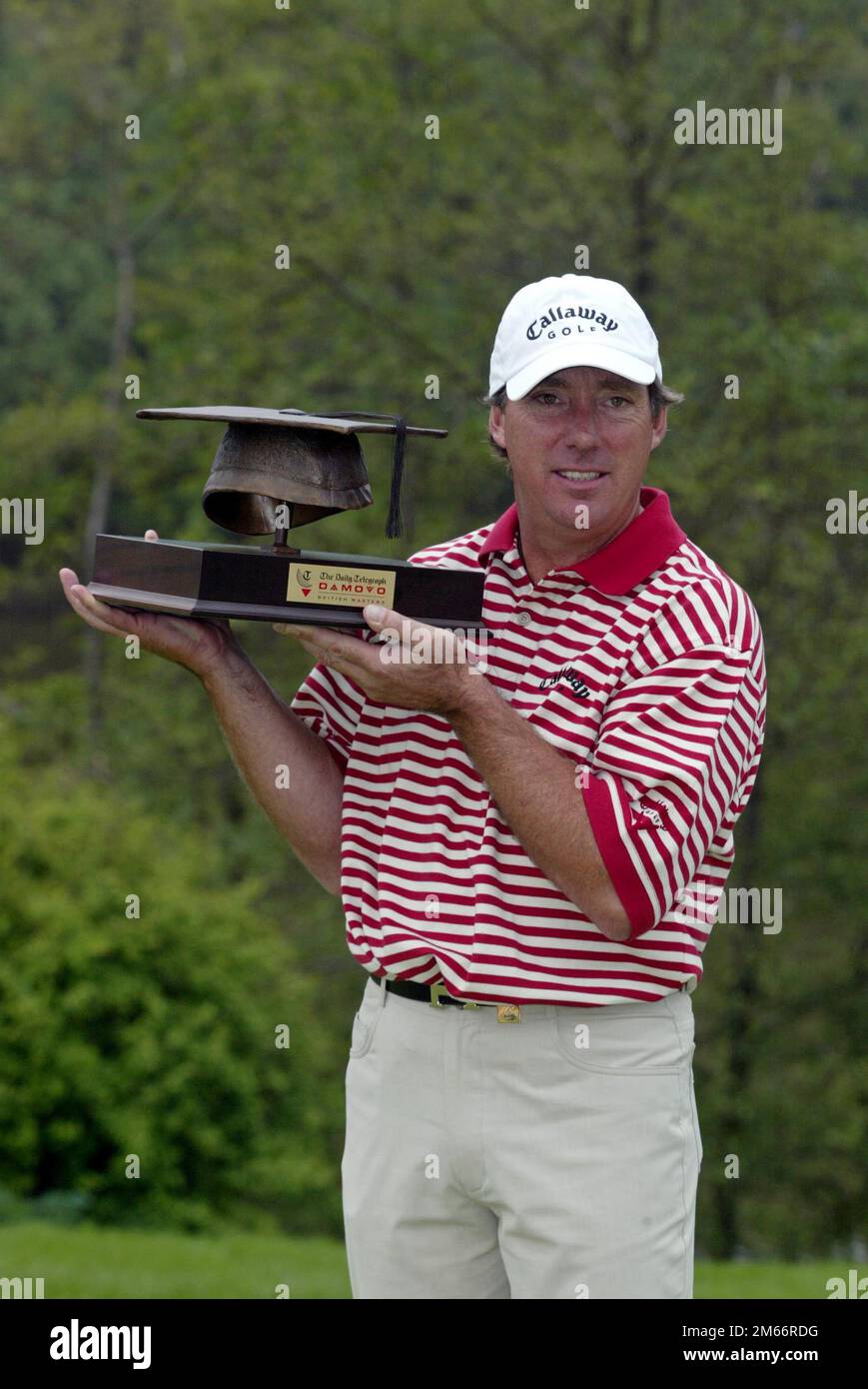 9 May 2004: English golfer BARRY LANE with the trophy after the final ...