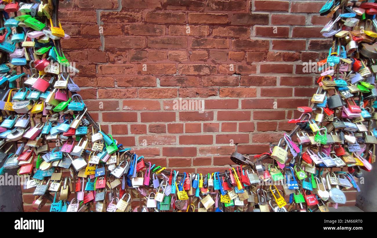Background of romantic love relationship lock Stock Photo - Alamy