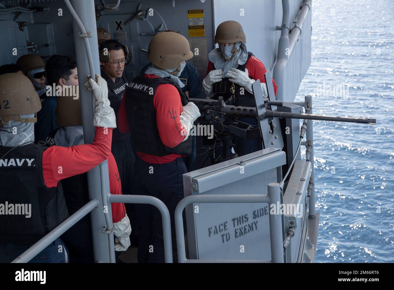 220408-N-VJ326-1121 PACIFIC OCEAN (April 8, 2022) – Sailors participate ...