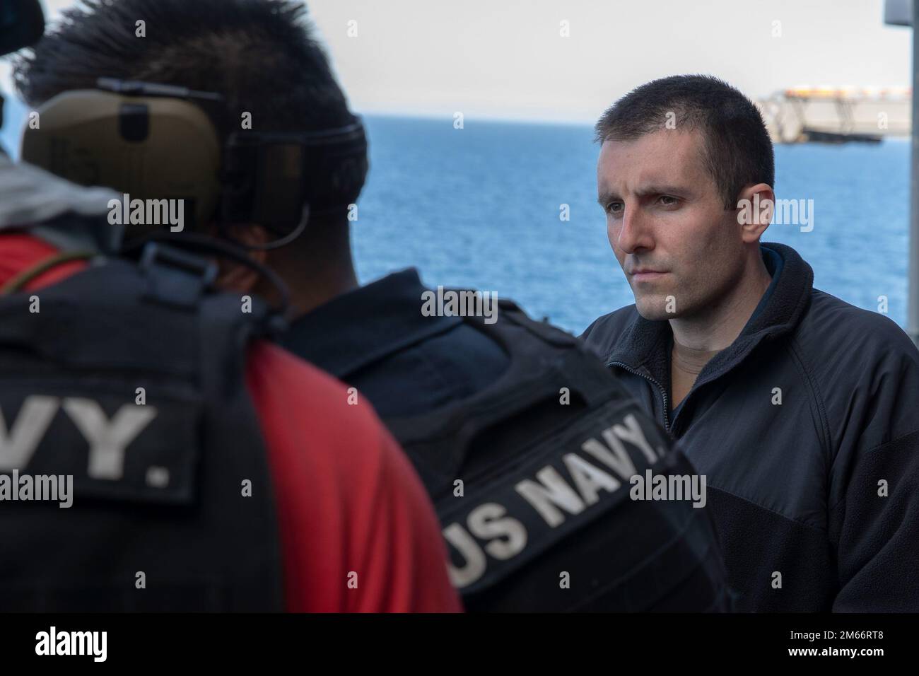 220408-N-VJ326-1106 PACIFIC OCEAN (April 8, 2022) – Lt. Eric Collins, a ...