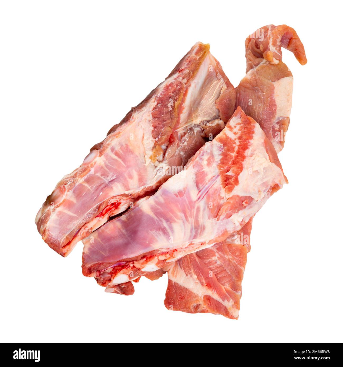 Pieces of fresh uncooked pork ribs Stock Photo - Alamy