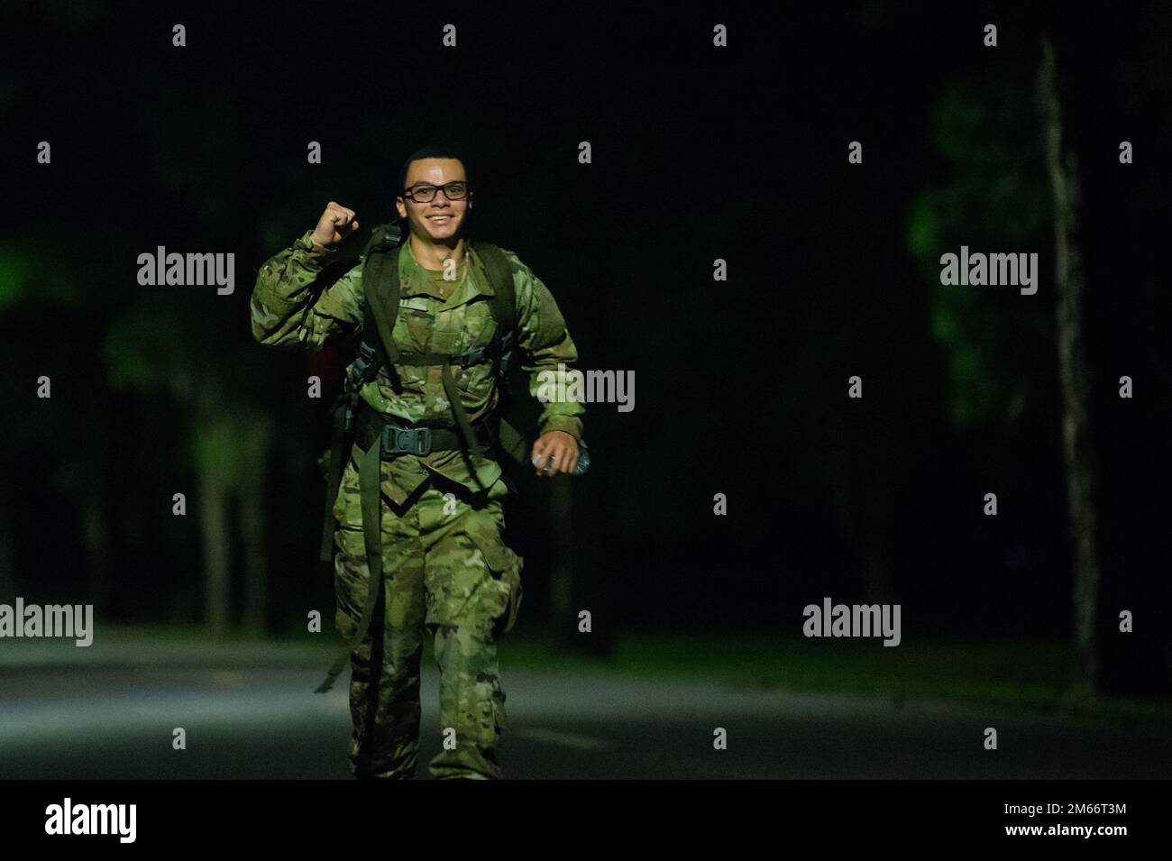 U.S. Air Force Cadet Matthew Citty, a member of Air Force ROTC Det 159 ...