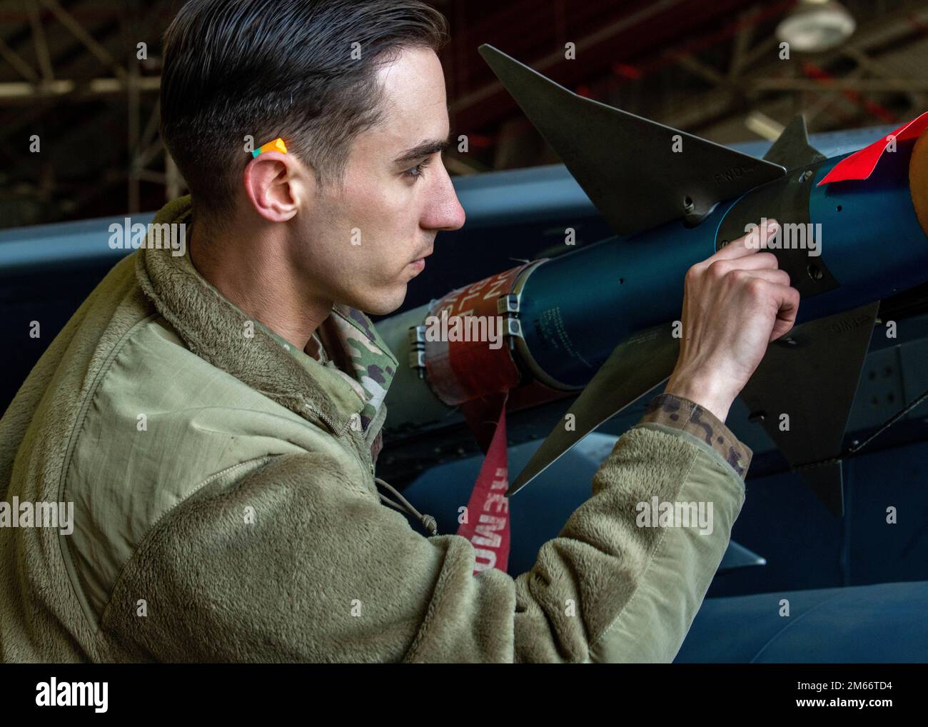 U.S. Air Force Tech. Sgt. Paul Callahan, a weapons load crew member ...