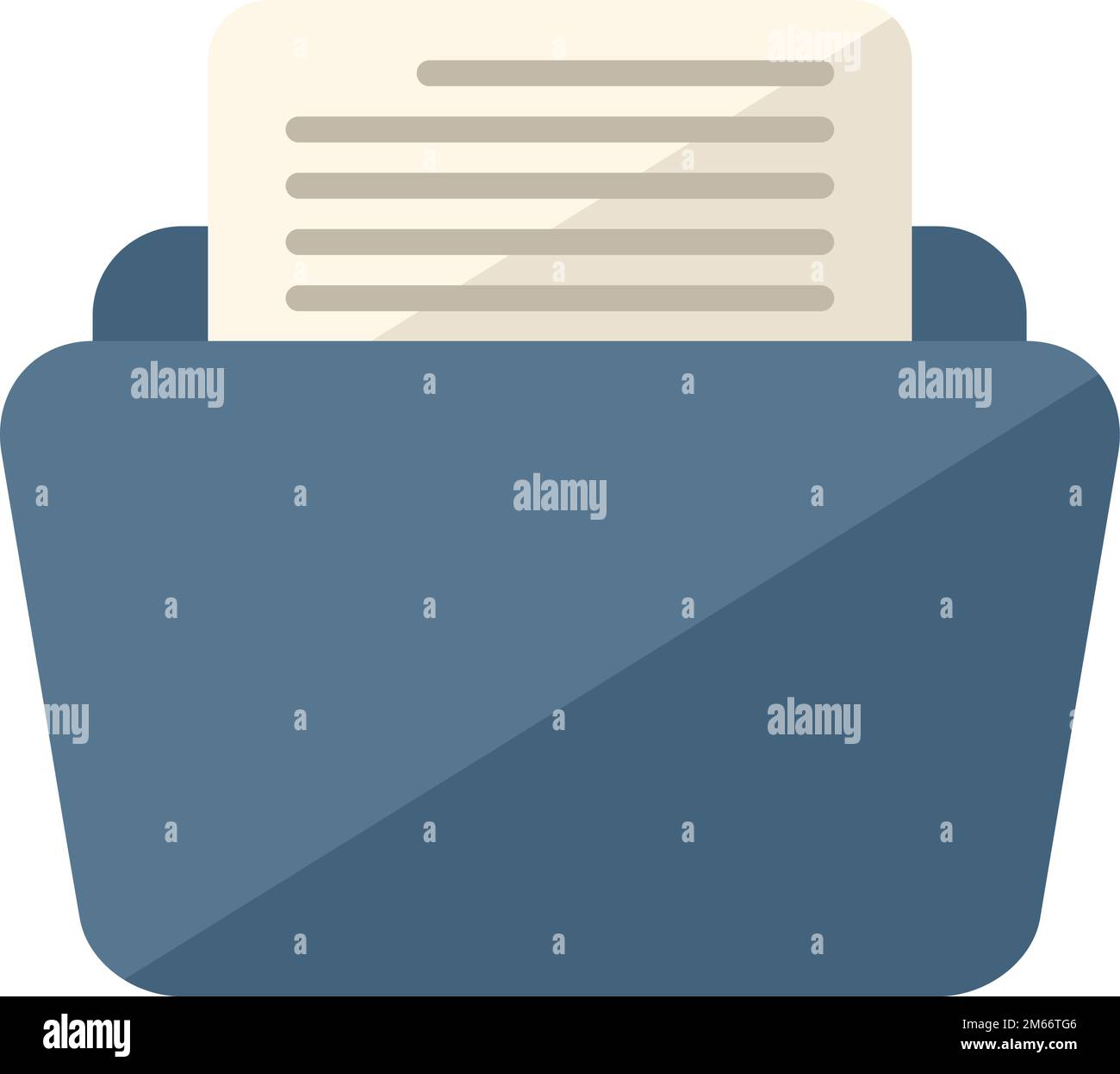 Folder message icon flat vector. Note article. Documet office isolated ...