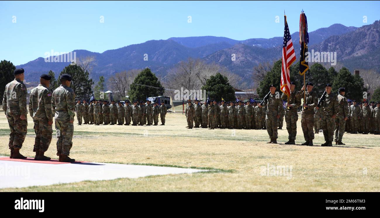 From left to right, Command Sgt. Maj. Michael Eilers, incoming senior ...