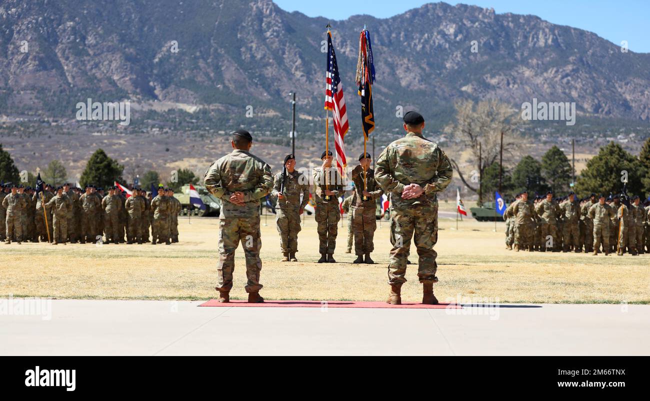From left to right, Command Sgt. Maj. Sonny Quintanilla, outgoing ...