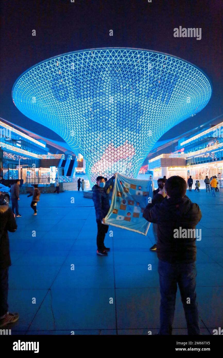 SHANGHAI, CHINA - DECEMBER 31, 2022 - Chinese fans pay tribute to ...