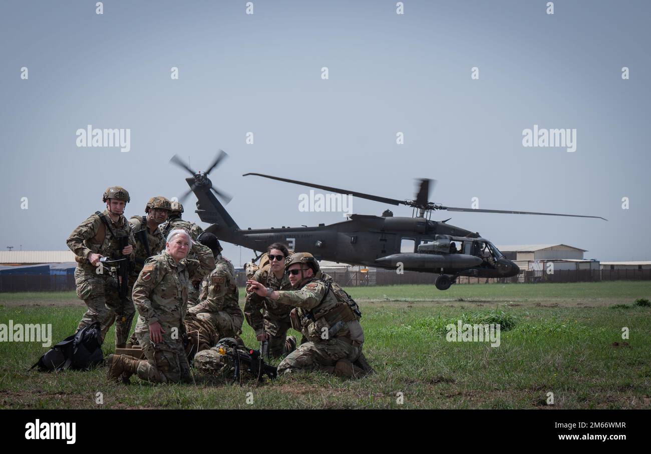 The incident command team receives a site brief during a readiness ...
