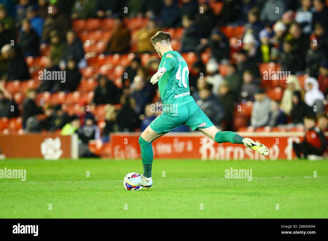 Oakwell Stadium, Barnsley, England - 2nd January 2023 Bradley Collins ...