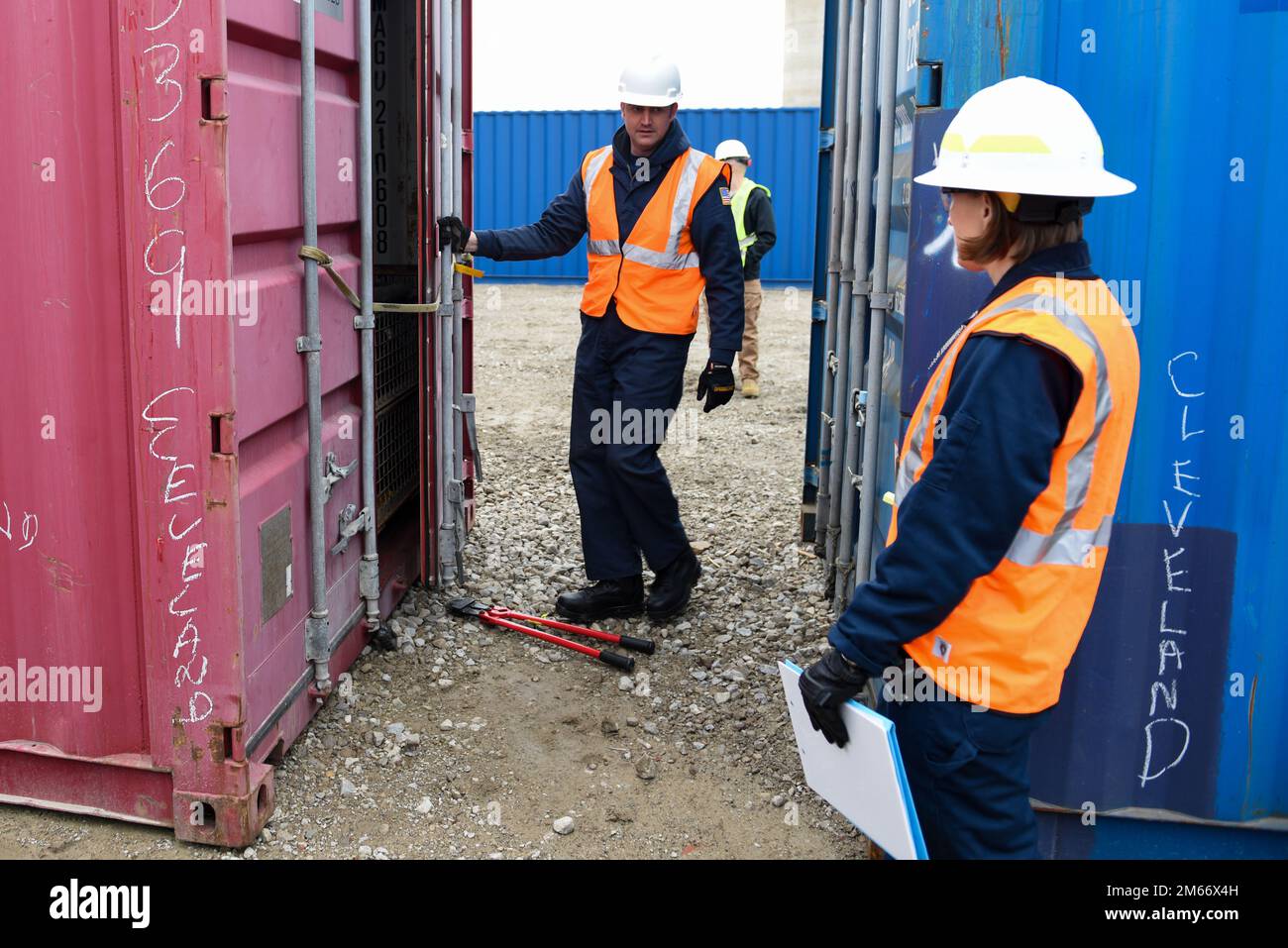 Container inspection unit hi-res stock photography and images - Alamy