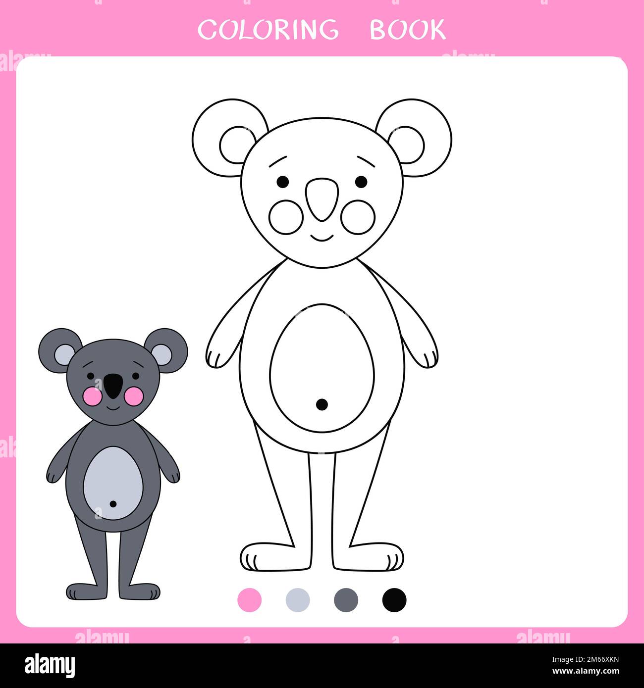 Cute Koala Bear Outline