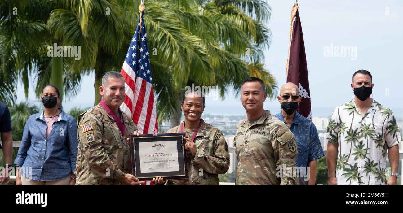 Lt. Col. Angela Rosario receives Military Medical Merit (O2M3). (from ...