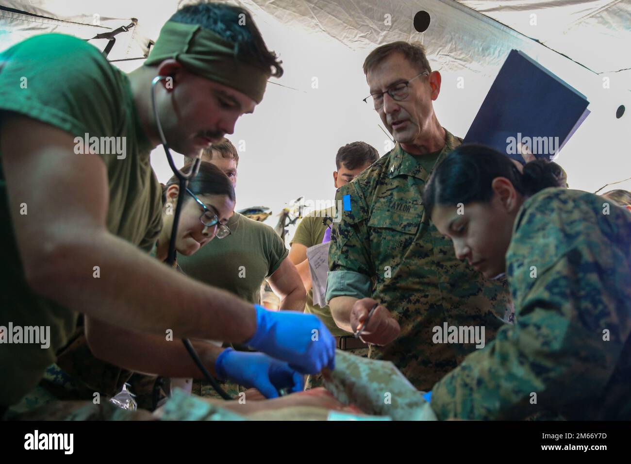 U.S. Navy Capt. Jackson Taylor, a general surgeon with 1st Medical ...