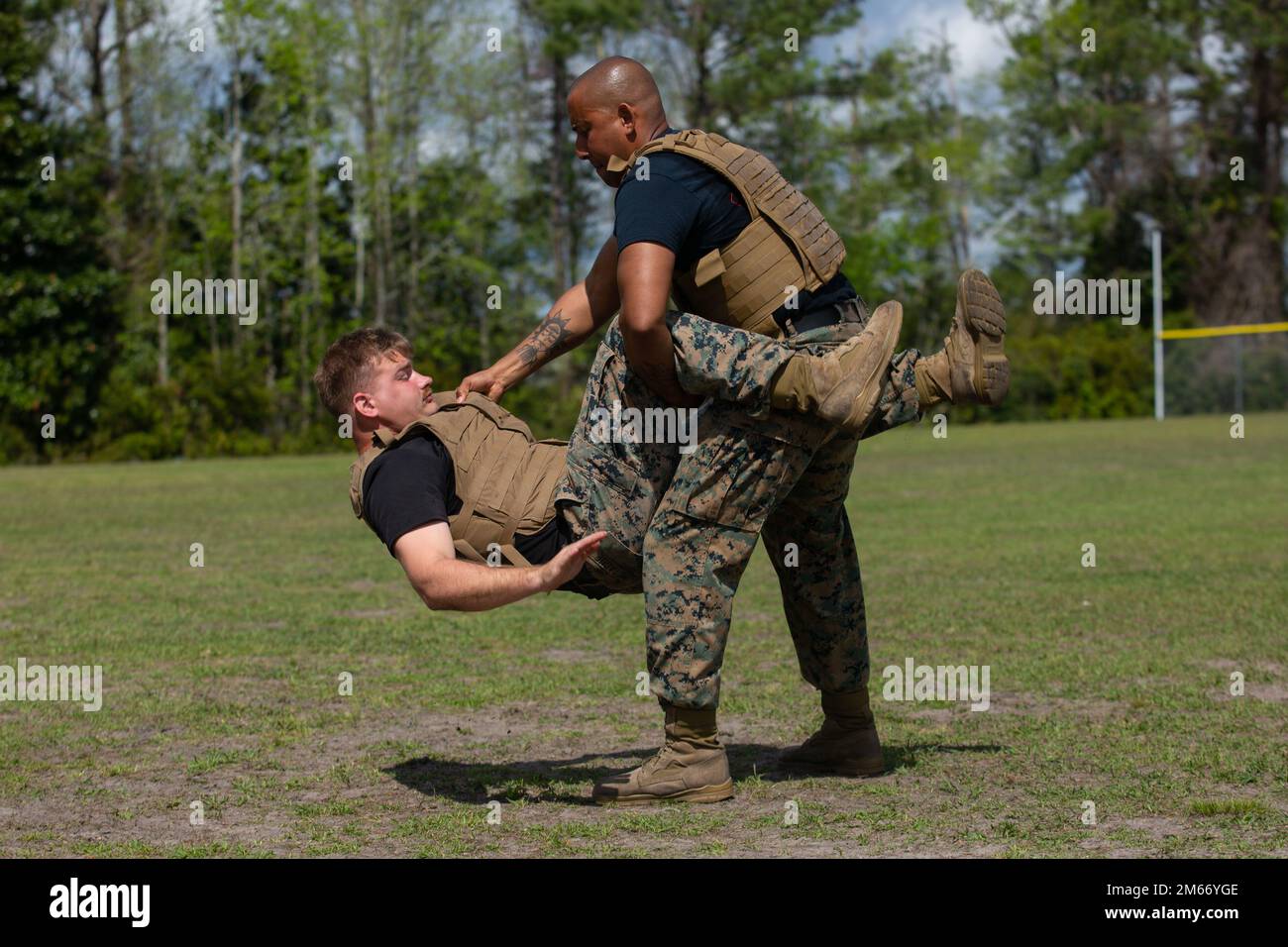 U.S. Marine Corps Staff Sgt. Jason Fox, top, Martial Arts Instructor ...
