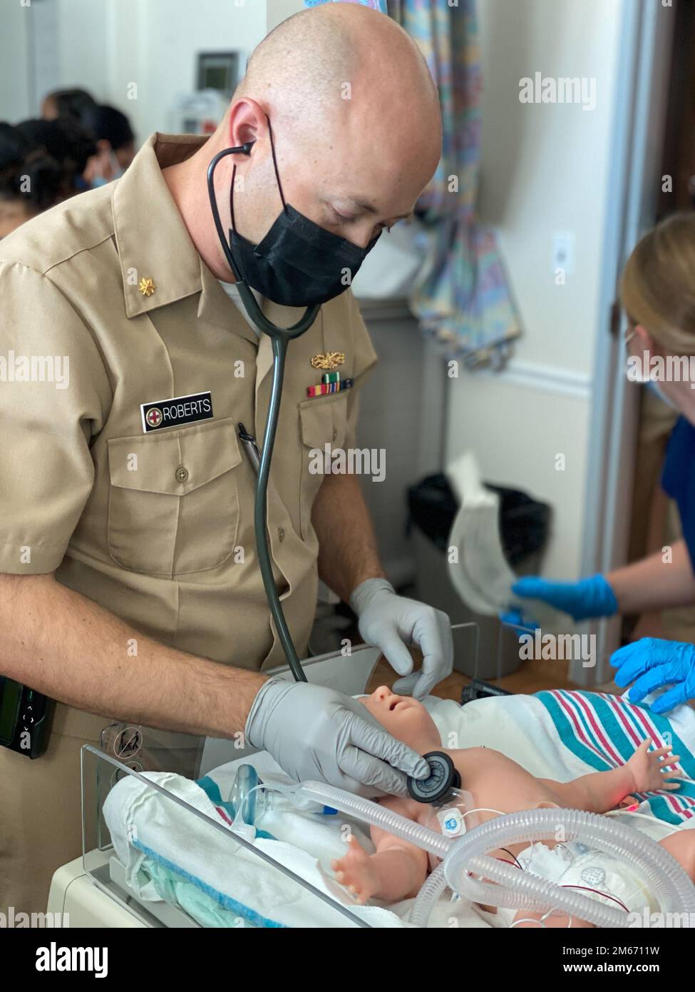 Lt. Cmdr. Bryan Roberts responds to Code Purple Drill and takes vital ...