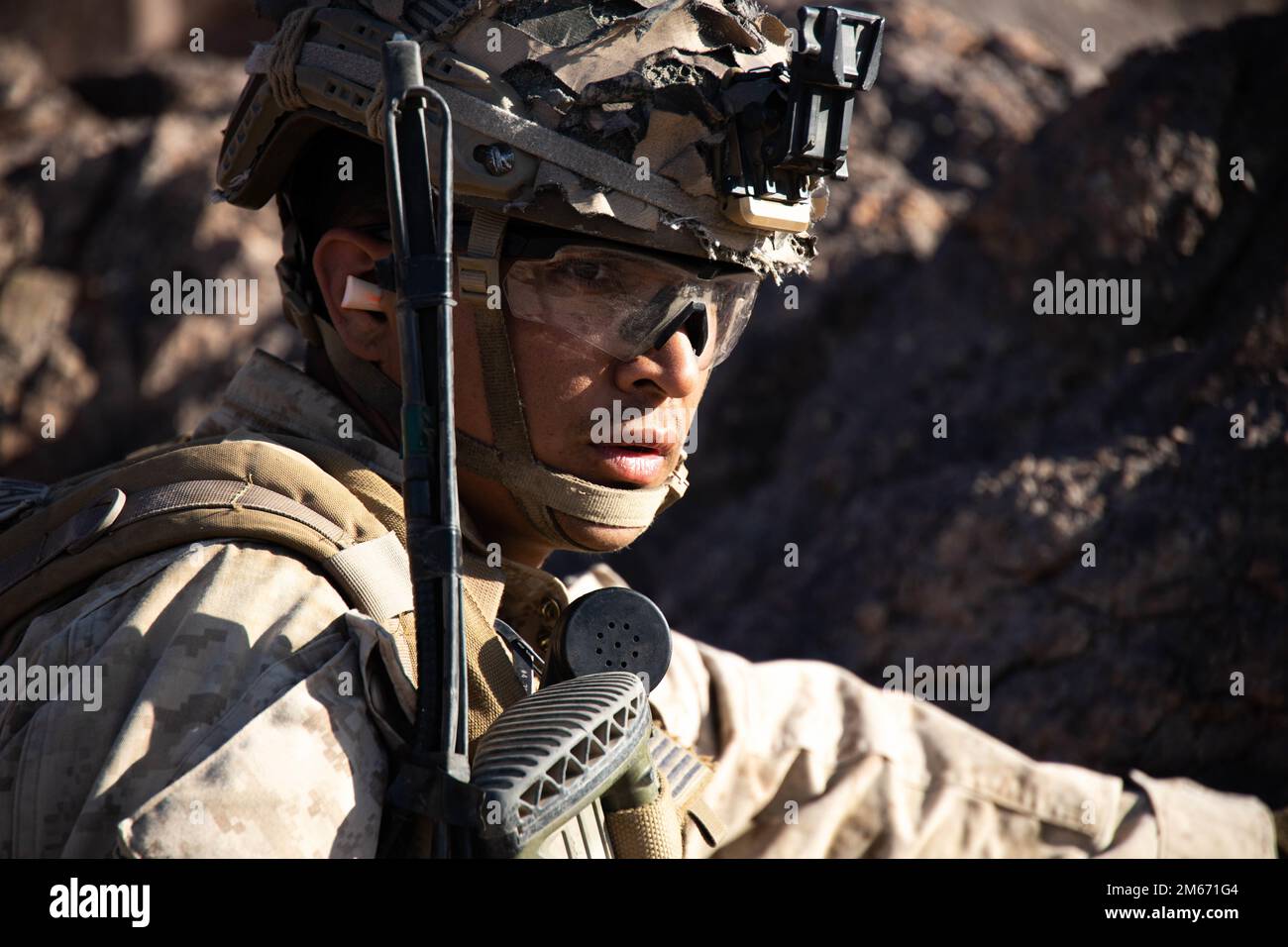 U.S. Marine Corps Cpl. Michael Duran, a rifleman with Kilo Company, 3d ...