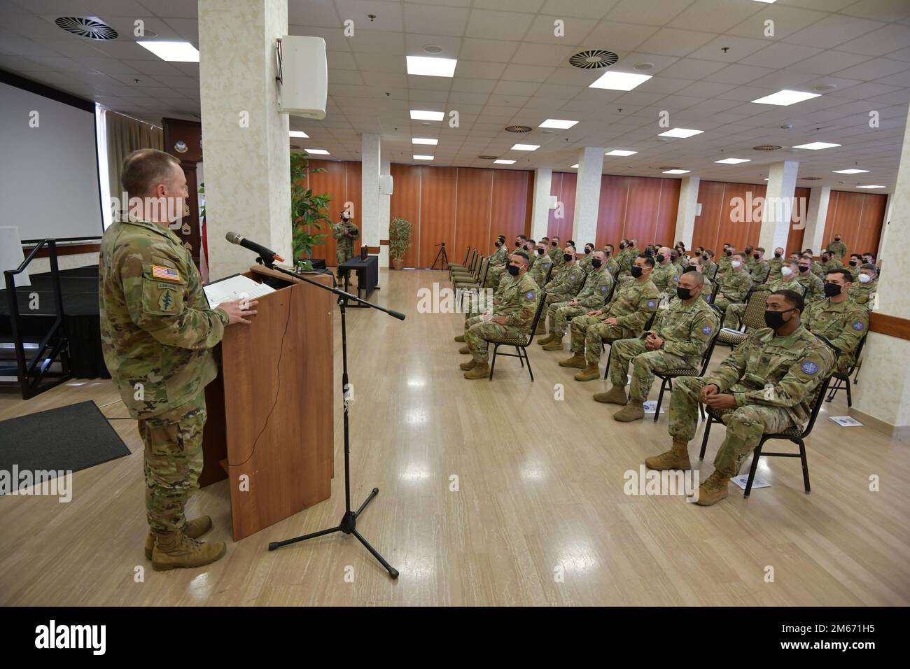 U.S. Army Command Sgt. Maj. William M. Rinehart, of the Intelligence ...
