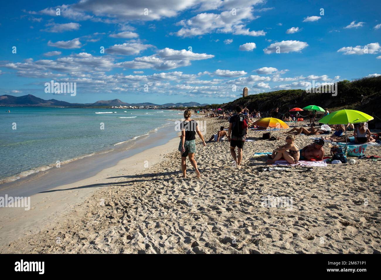 Playa de Muro, Palma de Mallorca - Spain. October 1, 2022. Playa de ...