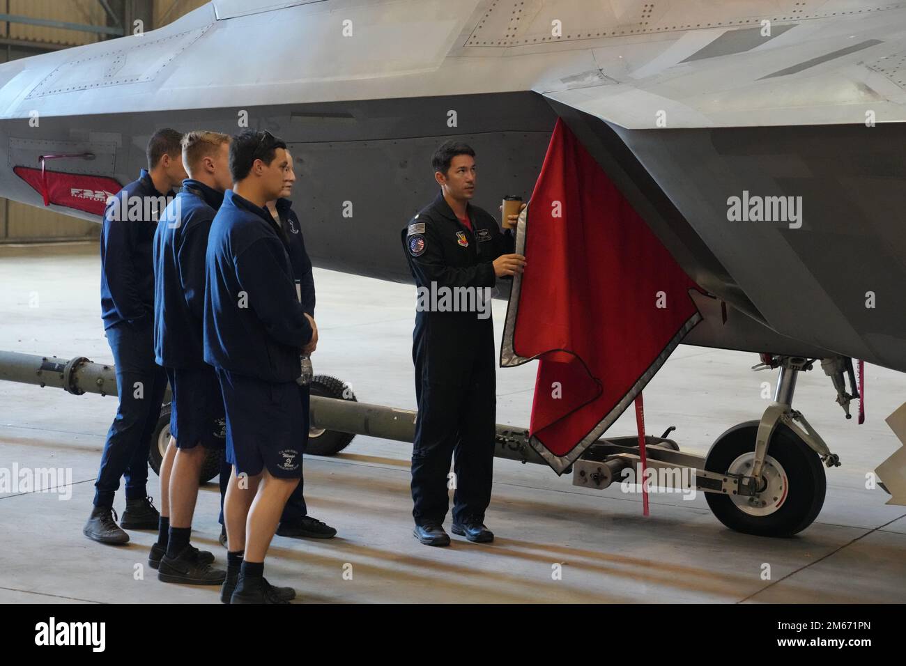 U.S. Air Force Maj. Joshua “Cabo” Gunderson, pilot for the F-22 Raptor ...