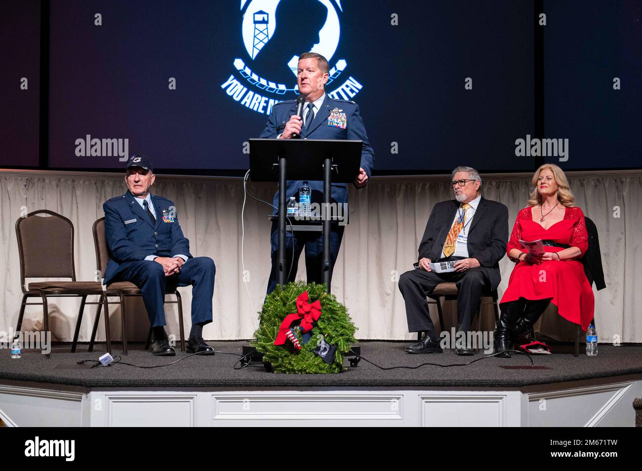 U.S. Air Force Col. John Cluck, commander of the 139th Airlift Wing ...
