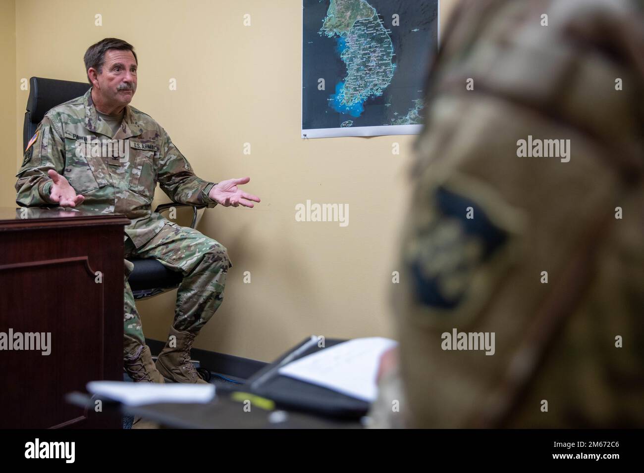 Col. Mitchell Paulin, 99th Readiness Division Command Surgeon, talks ...