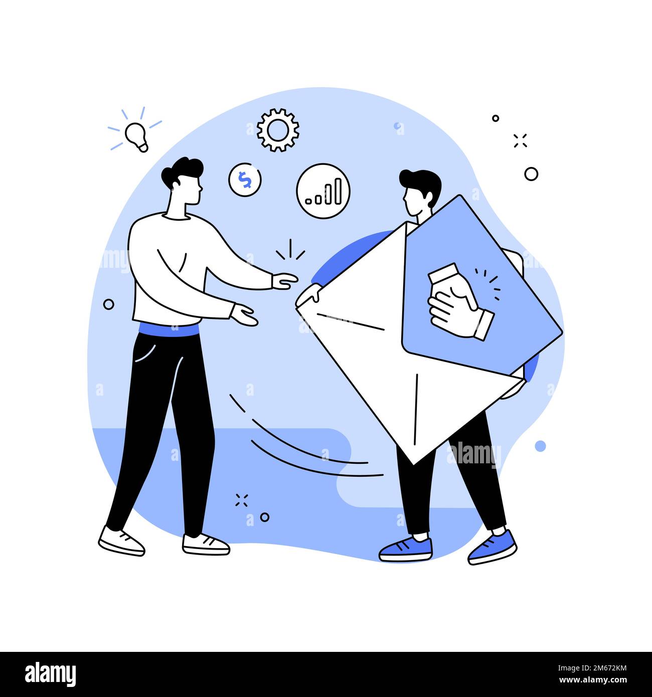 Job offer abstract concept vector illustration. Job offer letter ...