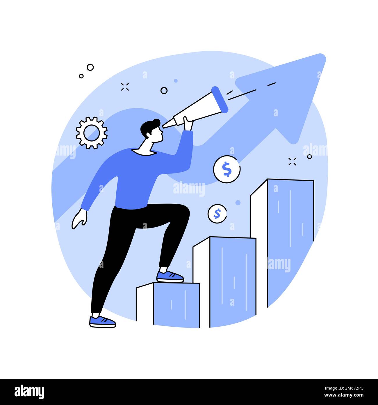 Career advice abstract concept vector illustration. Career building ...