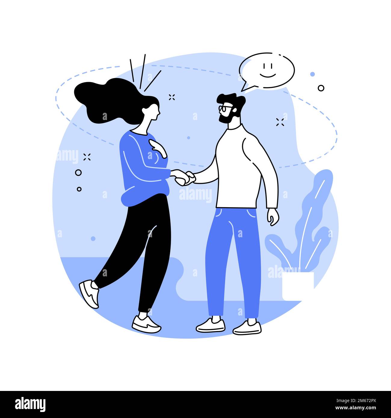 New team members abstract concept vector illustration. Adaptation, join ...