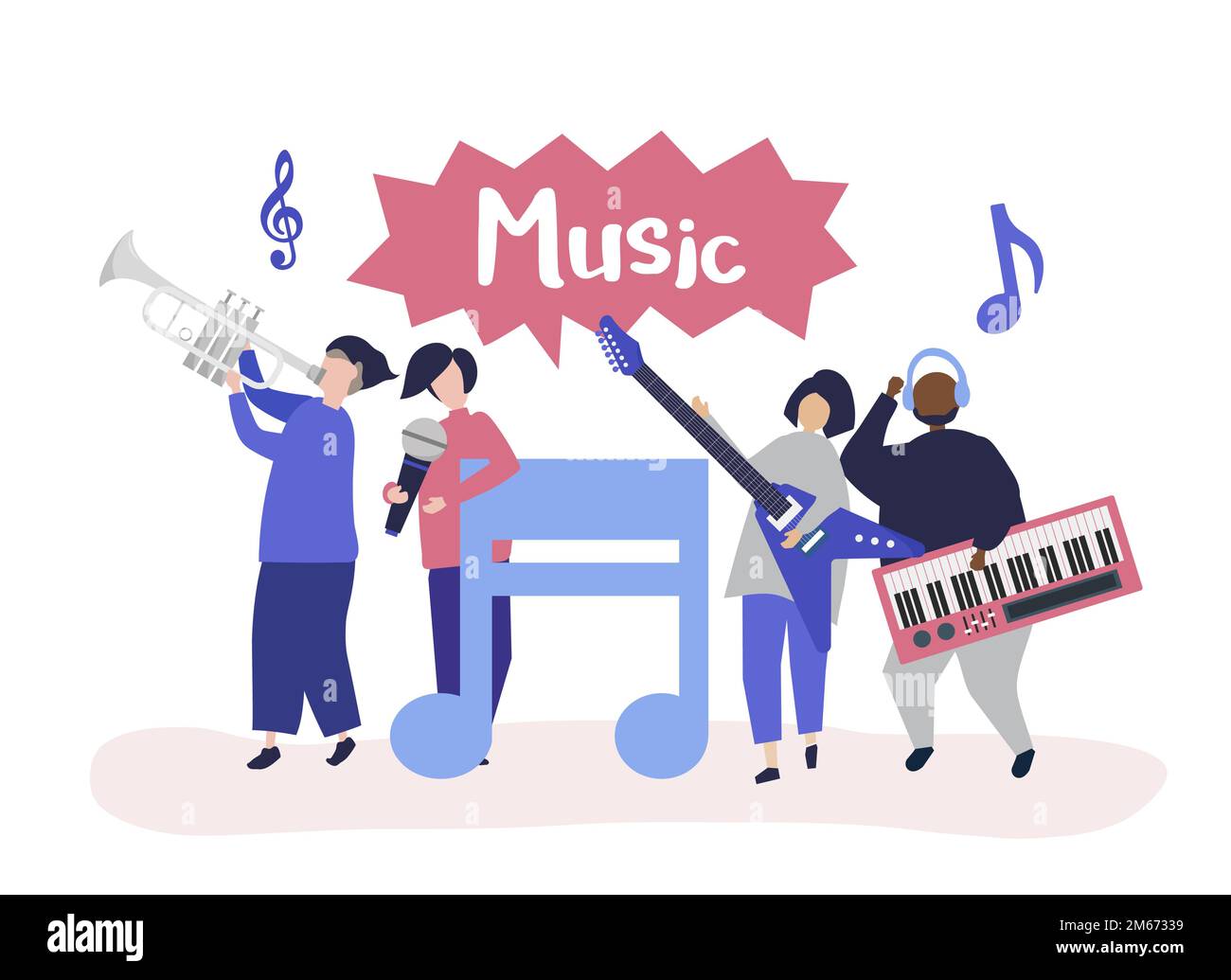 Musician playing live Stock Vector Images - Alamy