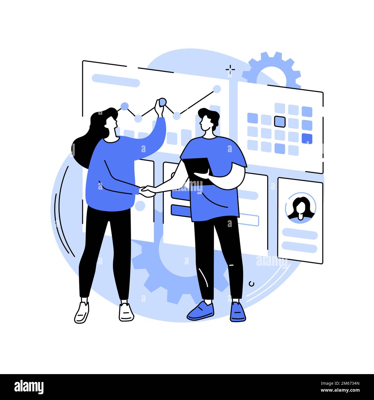 Customer Relationship Management Abstract Concept Vector Illustration Crm System Crm Lead