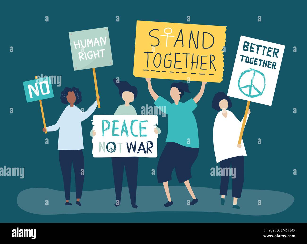 Protesters Stock Vector Images - Alamy