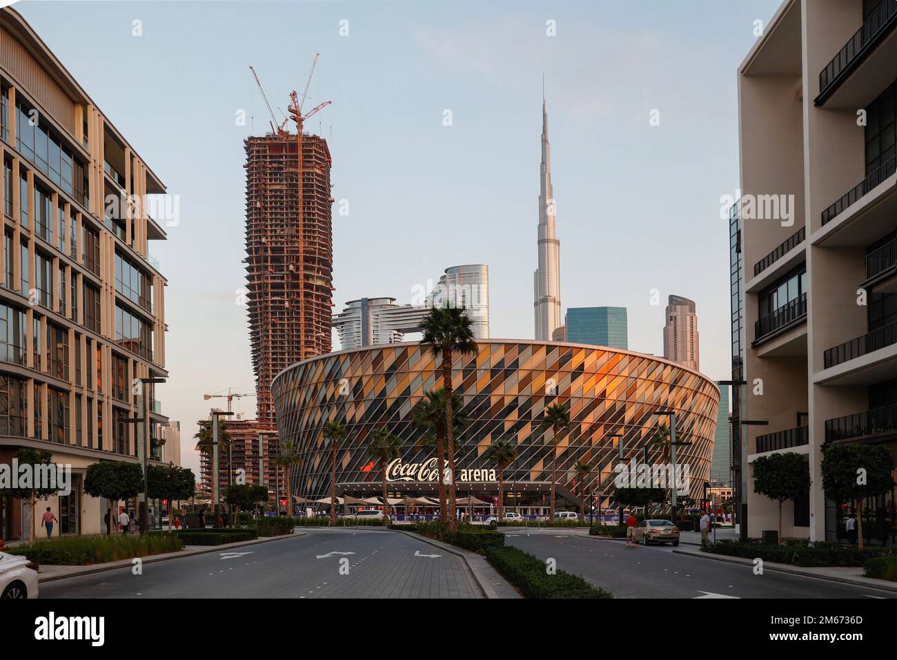View of the COCA COLA Arena in Dubai, United Arab Emirates Stock Photo ...