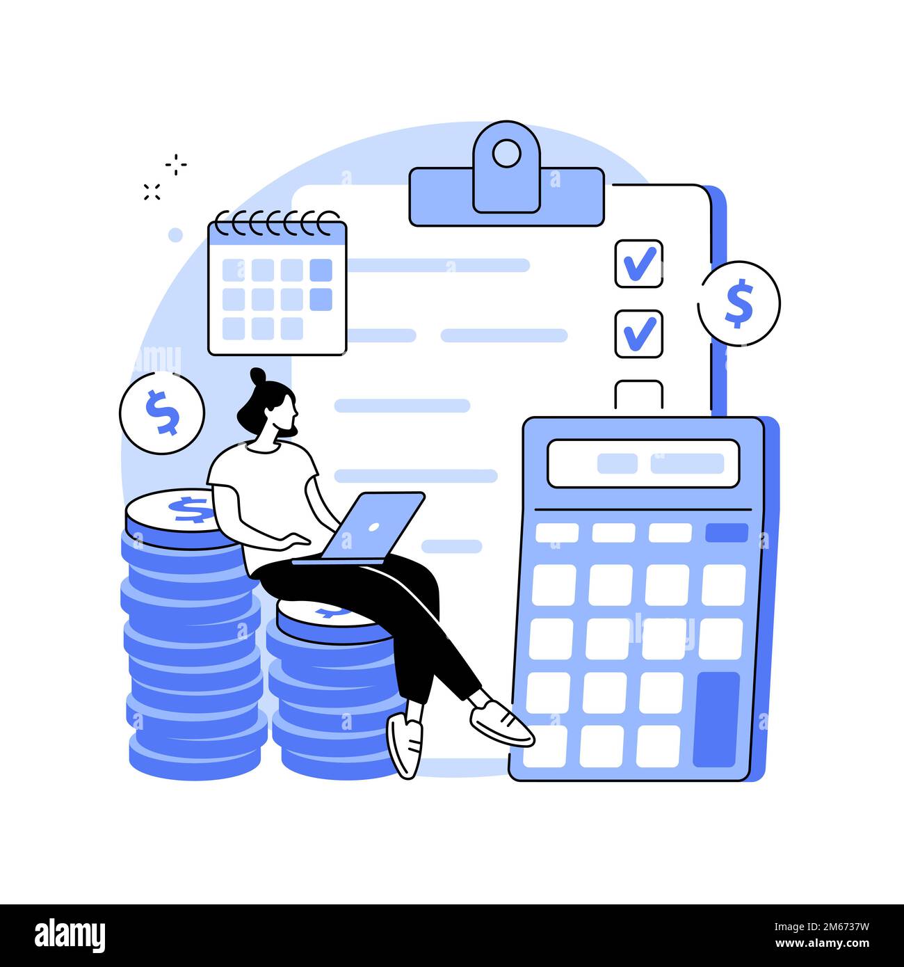 Budget planning concept on Stock Vector Images - Alamy