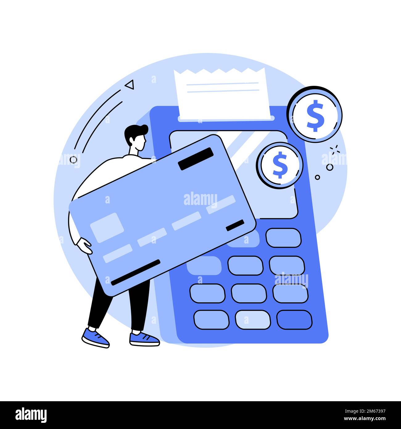 Payment processing Cut Out Stock Images & Pictures - Alamy