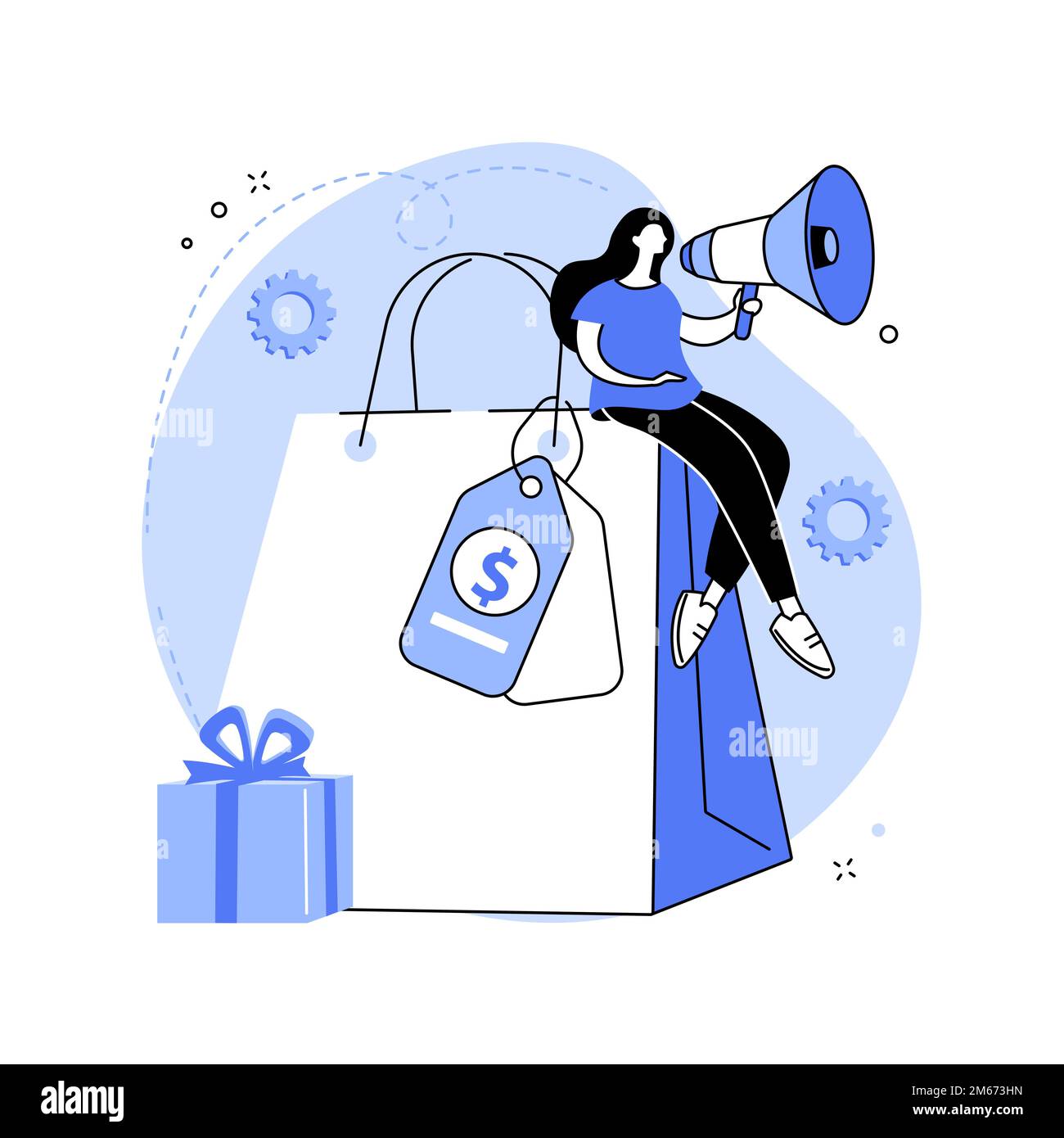 Sales promotion abstract concept vector illustration. Marketing mix ...