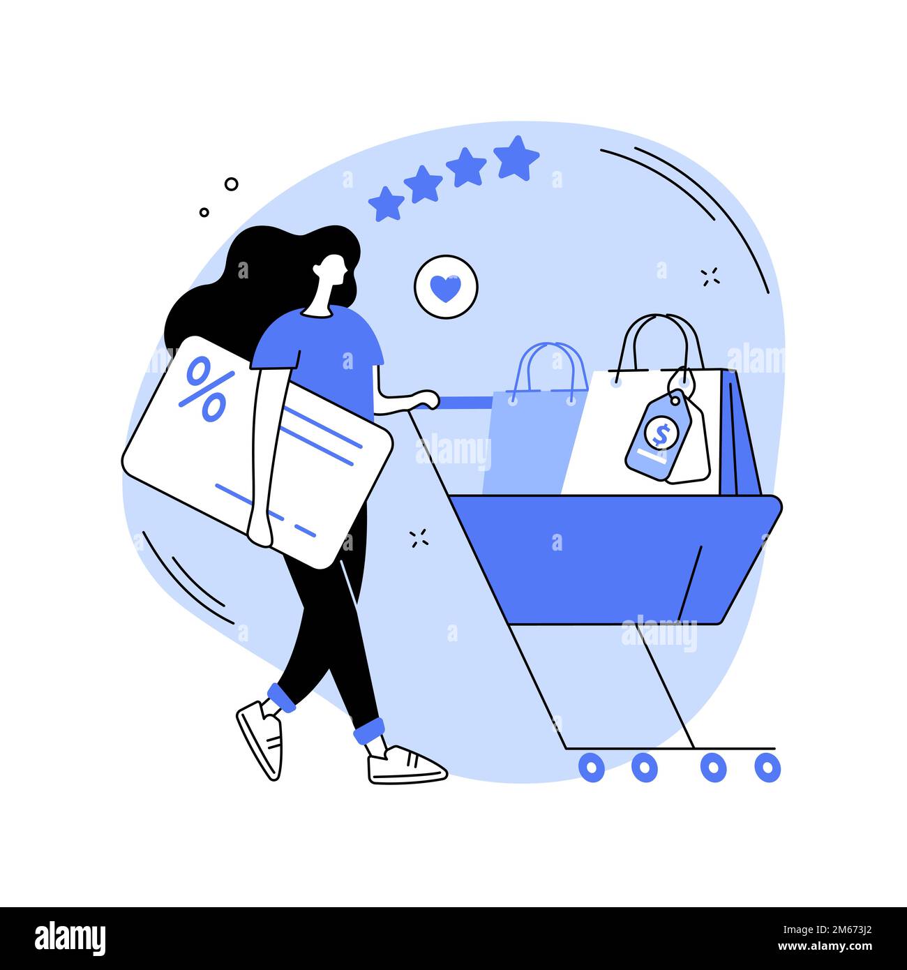 Satisfaction and loyalty abstract concept vector illustration. Customer ...