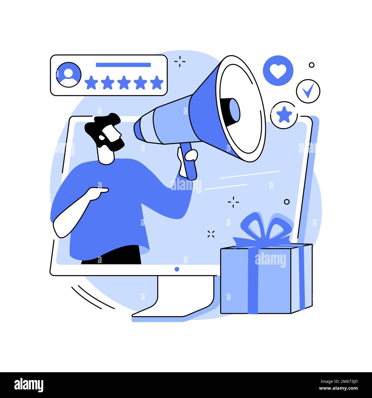 Brand Ambassador Abstract Concept Vector Illustration Official Brand Representative Trademark