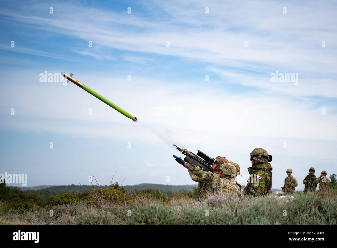 U.S. Army paratroopers assigned to the 173rd Airborne Brigade fire a ...