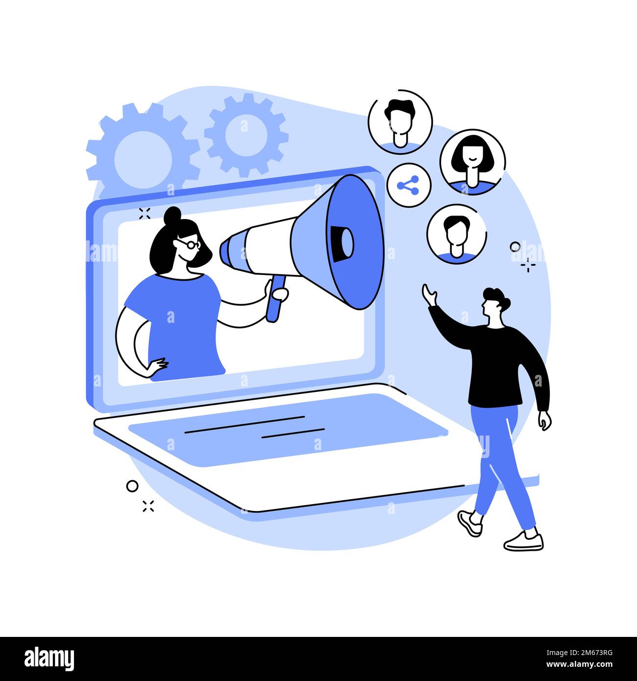 Referral program abstract concept vector illustration. Referral ...