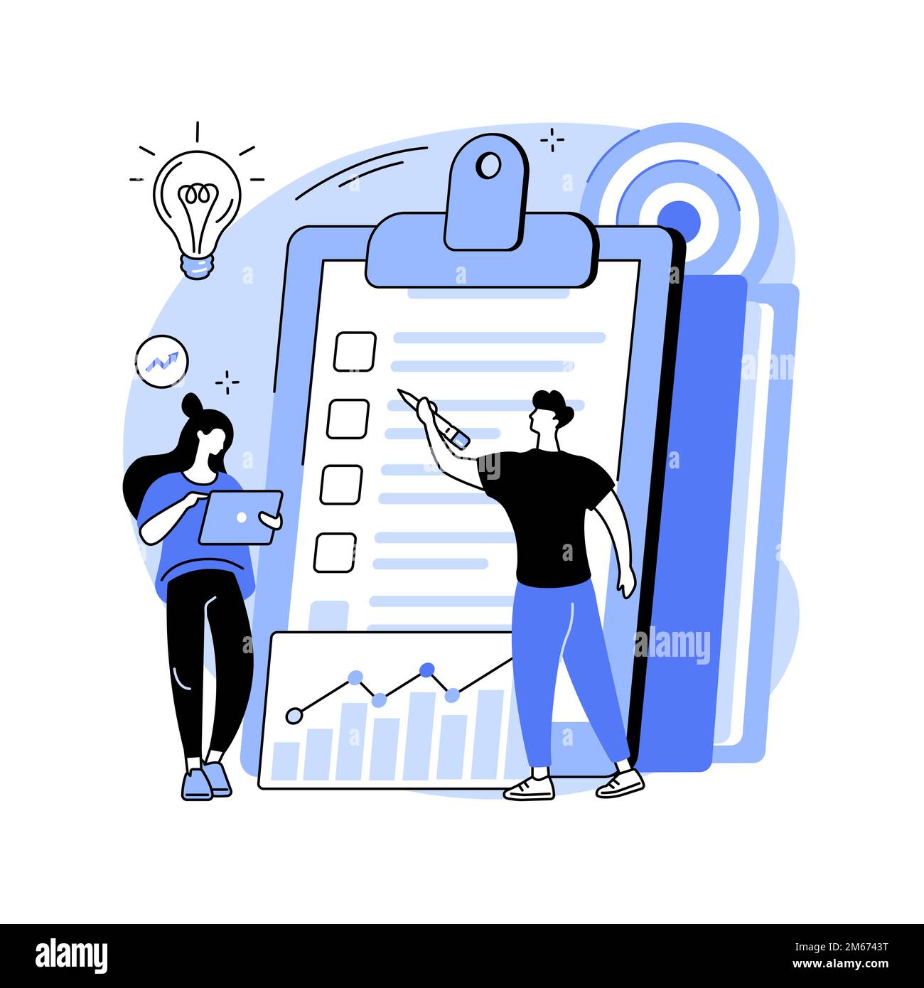 Project planning abstract concept vector illustration. Project plan ...