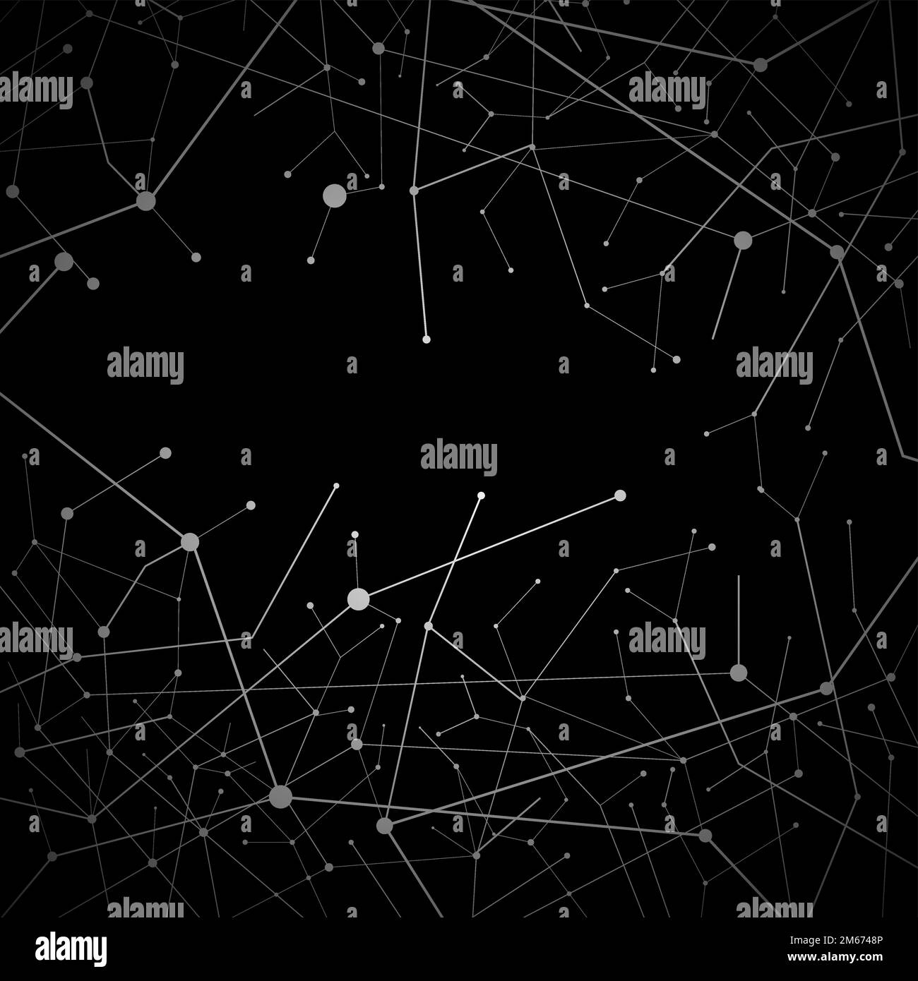 Abstract black neural network background Stock Vector Images - Alamy