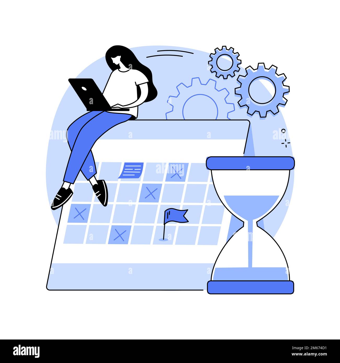 Timeline metaphor Stock Vector Images - Alamy