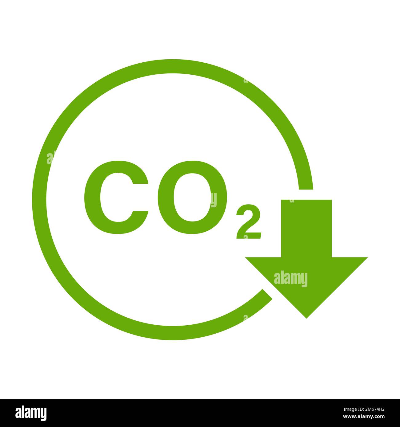 reducing CO2 emissions icon vector stop climate change sign for graphic design, logo, website ...