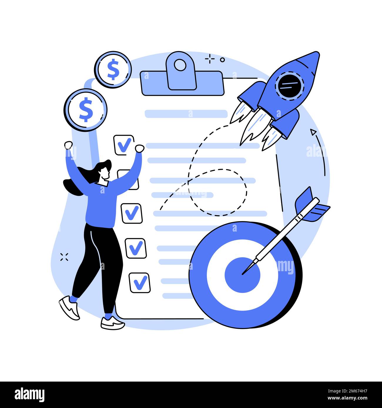 Project closure abstract concept vector illustration. Project closing ...