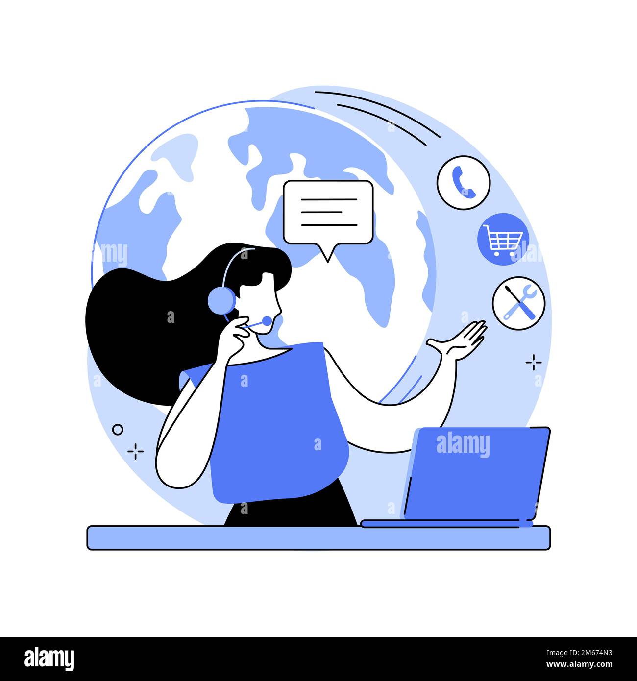 Customer care abstract concept vector illustration. Client outreach ... Customer care abstract concept vector illustration. Client outreach ...