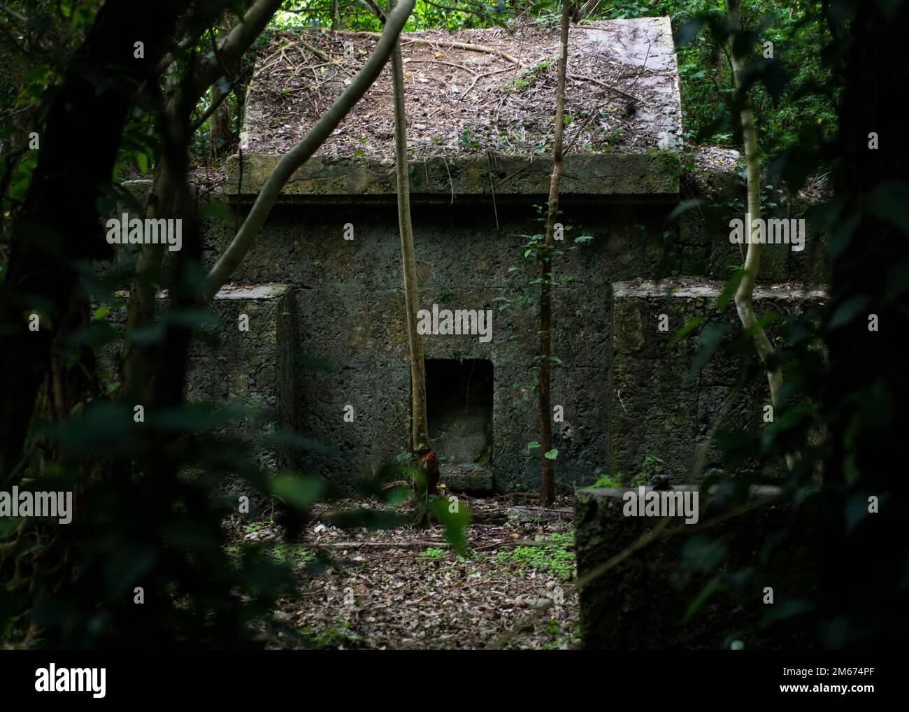 A monument awaits visitors at the 18th Munitions Squadron munitions ...