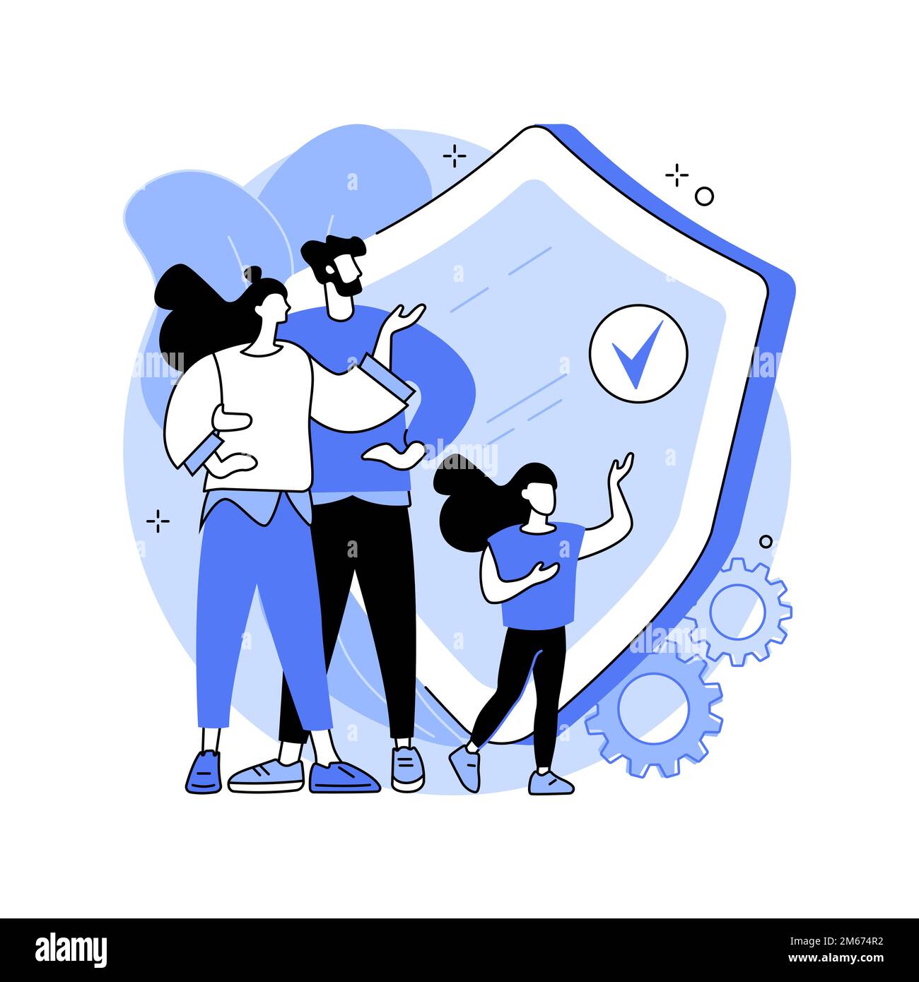 Social security abstract concept vector illustration. Social security ...