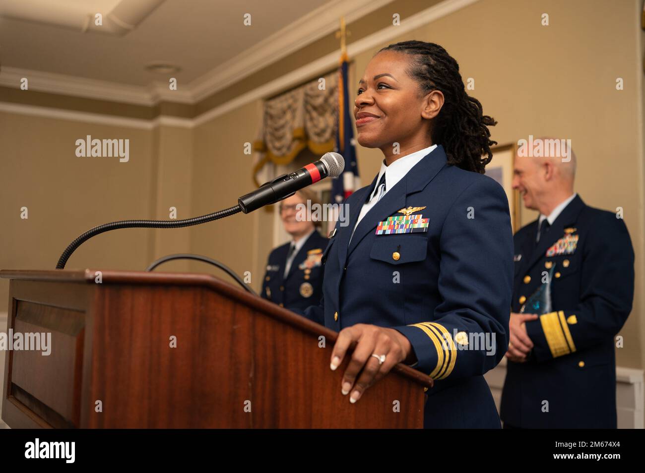 U.S. Coast Guard Lt. Cmdr. La'Shanda Holmes, one of the awardees of the ...