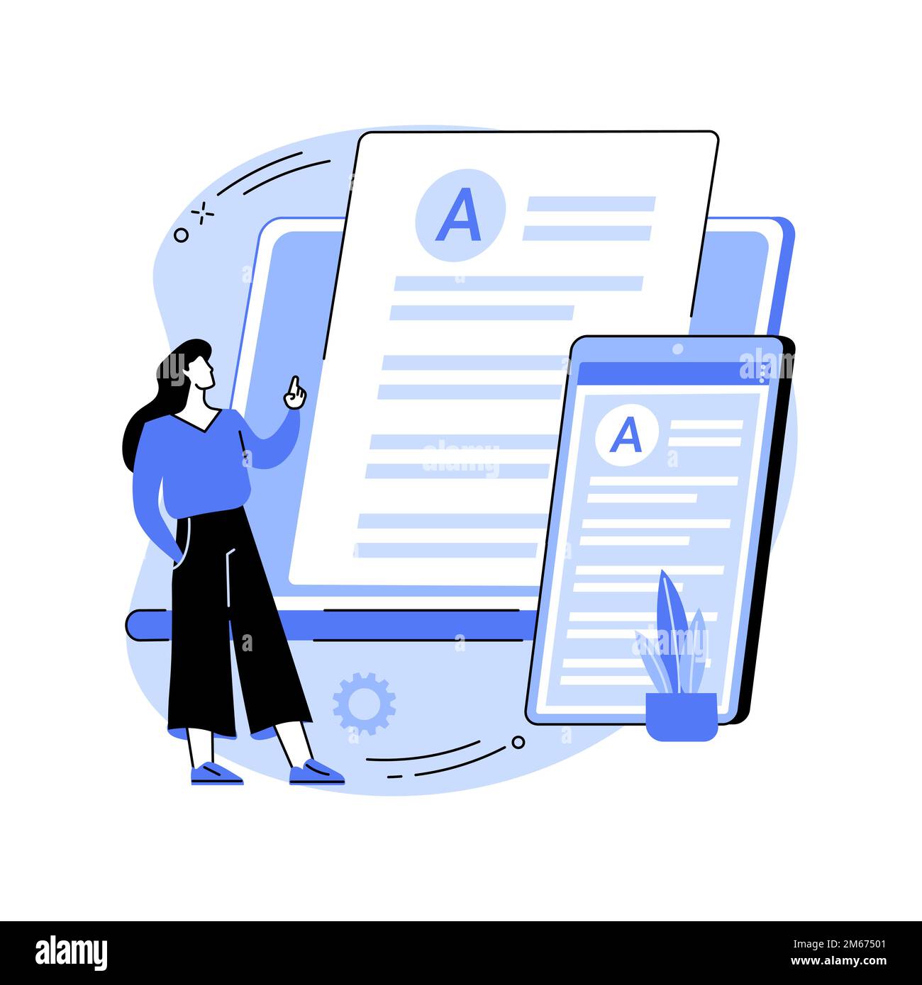 Corporate literature abstract concept vector illustration. Corporate ...